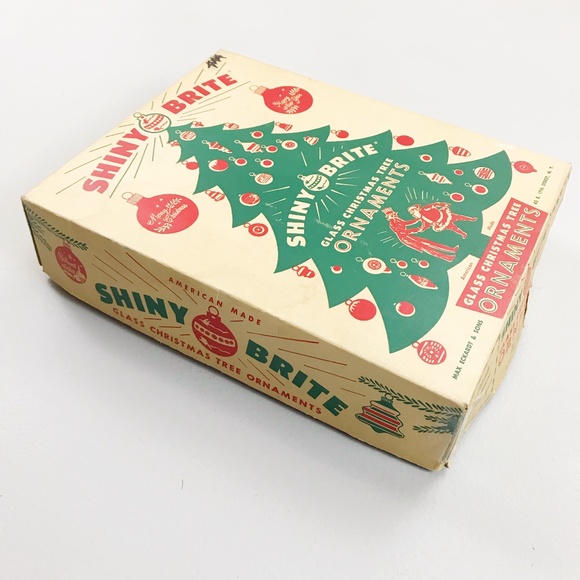 Unique Vintage | Holiday | Shiny Brite Midcentury Christmas Ornament ...
